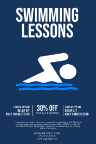 Swim Lesson Template | PosterMyWall