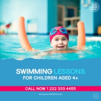 Swimming Lessons Video Ad Template | PosterMyWall