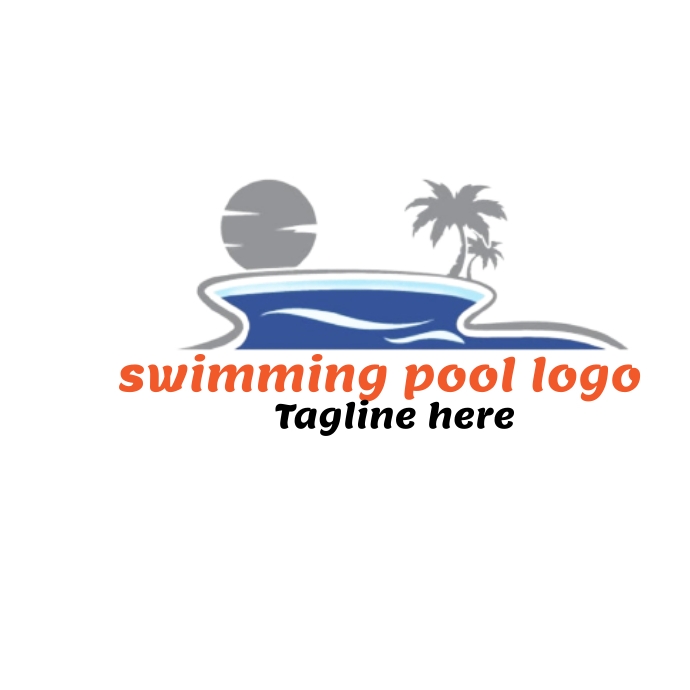 swimming pool logo Template | PosterMyWall