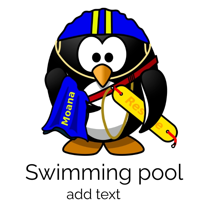 Swimming pool logo design template. | PosterMyWall