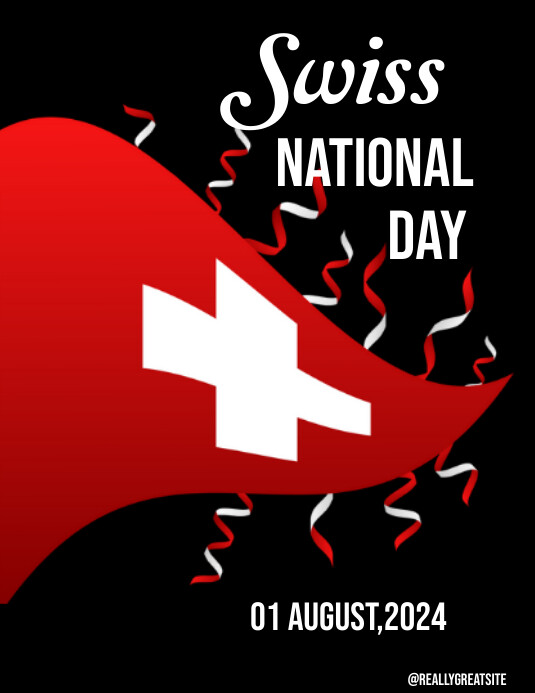 Swiss National Day Flyer 2024 Templat | PosterMyWall