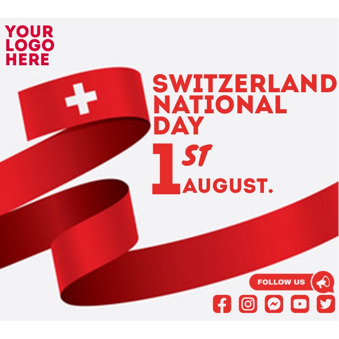 Switzerland national day Template | PosterMyWall