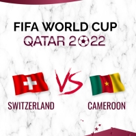 Cameroon vs Brazil Fifa World Cup Flyer Template | PosterMyWall