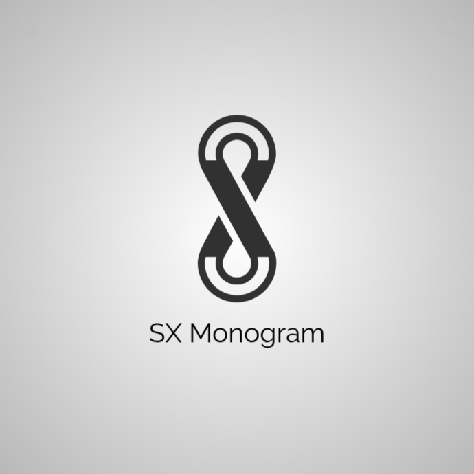 SX Monogram Template | PosterMyWall