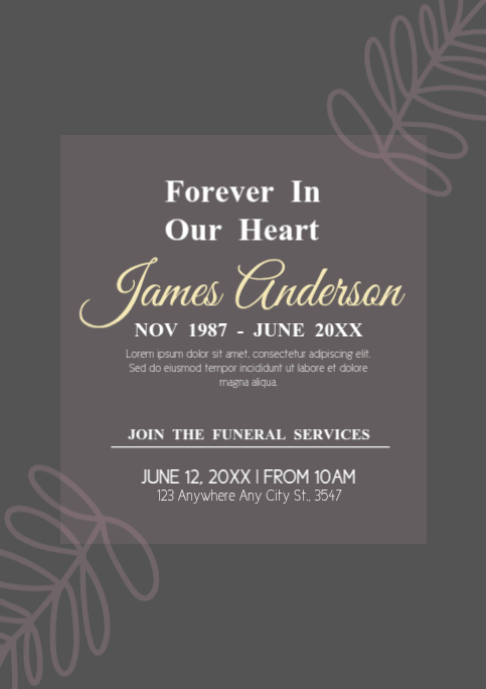 Sympathy Card — Elegant Condolence Message Template | Editable ...