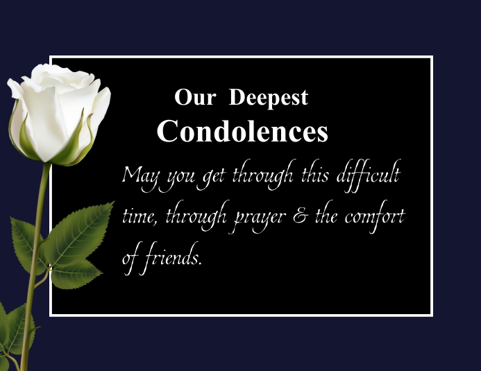 Plantilla de Sympathy Card (1) | PosterMyWall