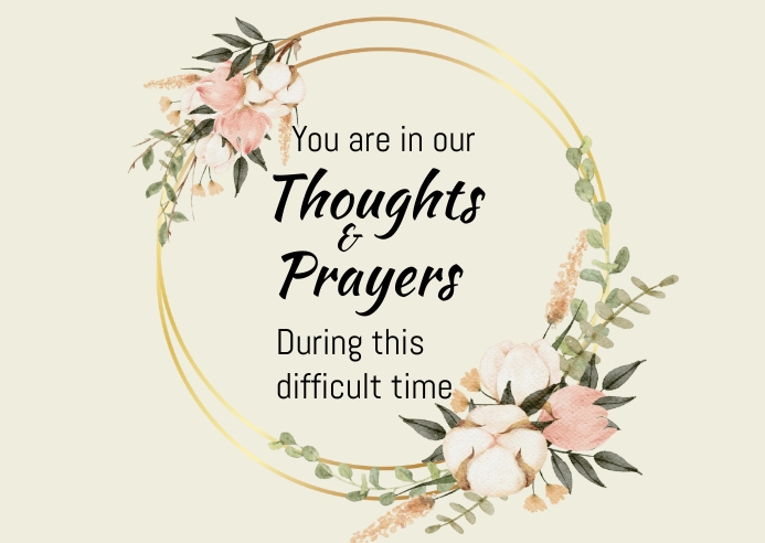 Sympathy Card Template | PosterMyWall