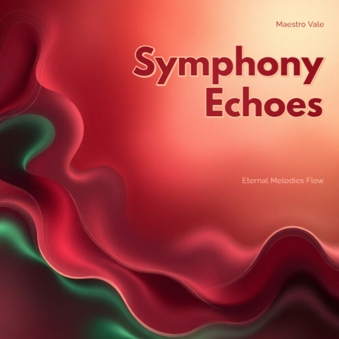 Symphony Echoes – Classical Orchestral Music Album Cover Editable ...