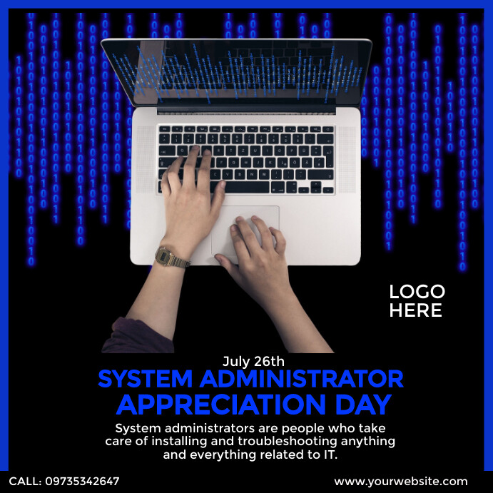 Copy of System Administrator Appreciation Day | PosterMyWall