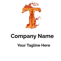 T logo design| Company logo Template | PosterMyWall
