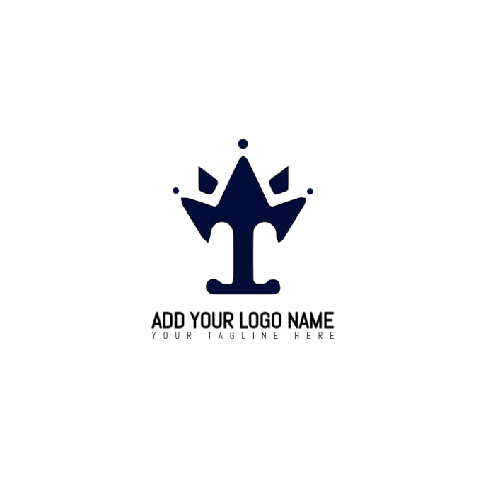 T Logo/king/symbol/identity/brand/business/typography/monogram/elegant ...