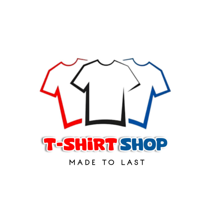 Copy of T-shirt business printing Shop logo design template | PosterMyWall