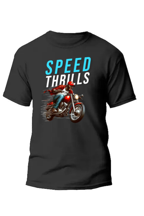 T shirt design: speed thrills Template | PosterMyWall