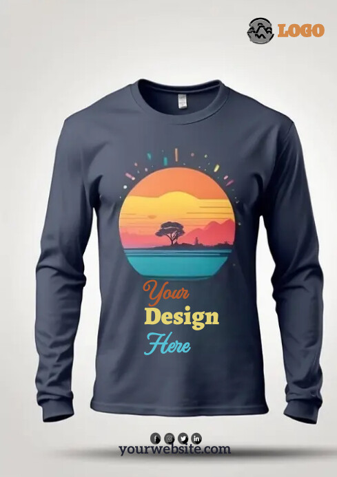 T-shirt mockup Template | PosterMyWall