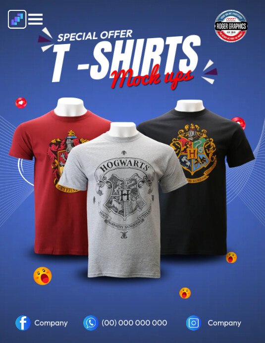 Copy of T-Shirt Mockups | PosterMyWall