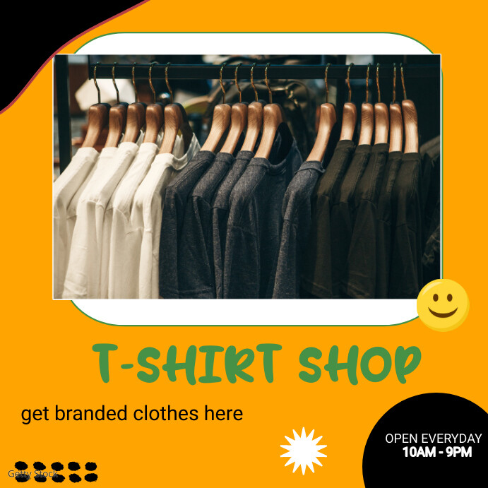 t-shirt shop Template | PosterMyWall