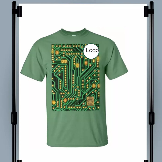 T-shirt with a circuit board Template | PosterMyWall