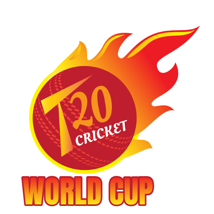 T20 Cricket Logo With Fire Logo Template | PosterMyWall