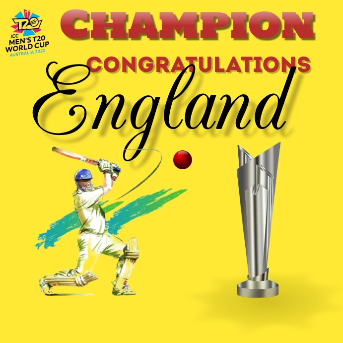 t20 world cup,t20 world cup 2022 final winner Template | PosterMyWall