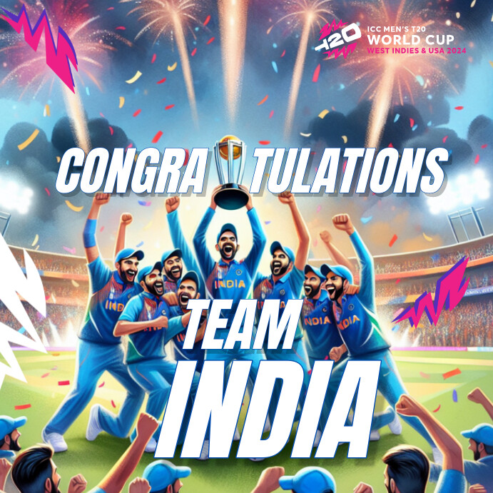 Copy of T20 World Cup Champions | PosterMyWall