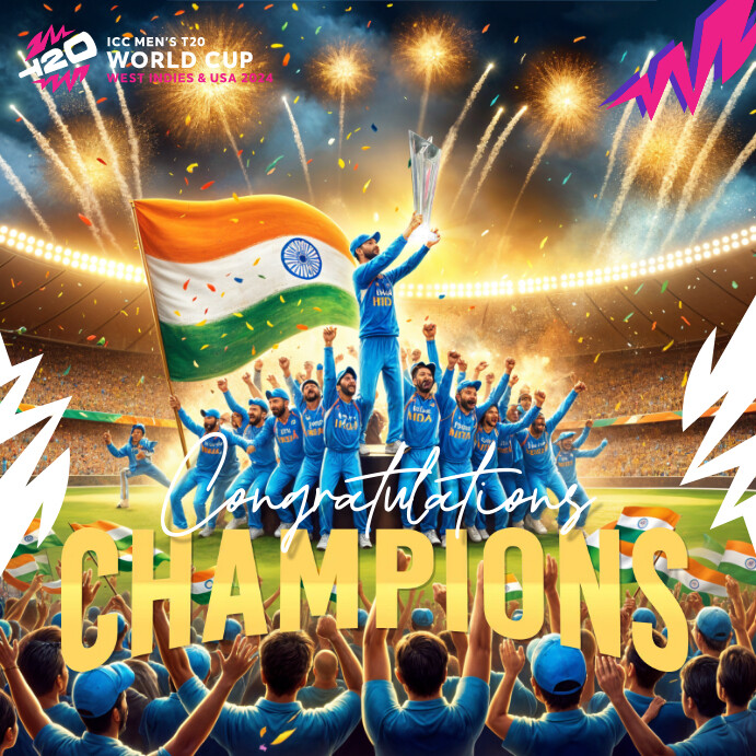 T20 World Cup Champions Template | PosterMyWall