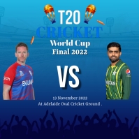 t20 world cup,t20 world cup 2022 final winner Template | PosterMyWall