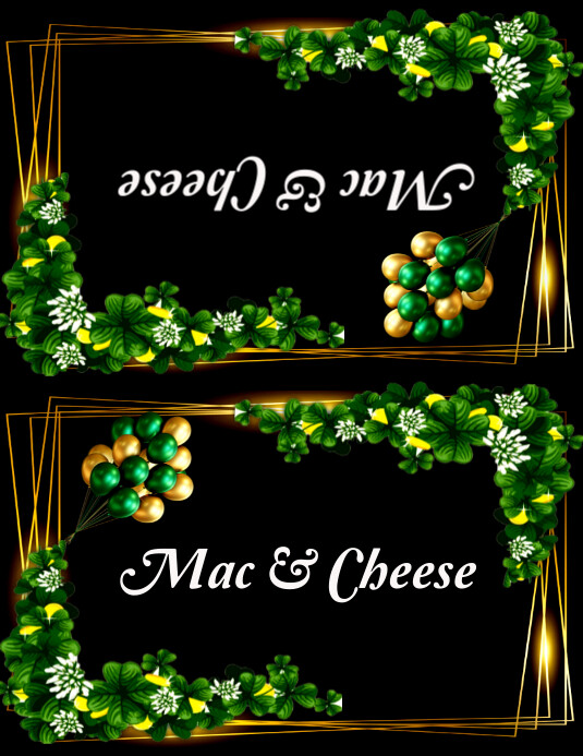 Modèle Table/Dish Name | PosterMyWall