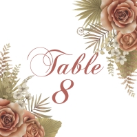 Table Number Card Template | PosterMyWall