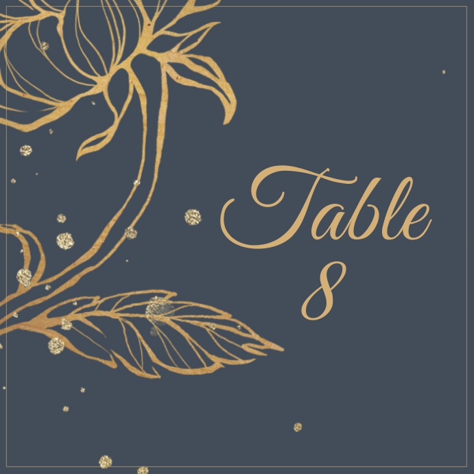 Table Number Template | PosterMyWall
