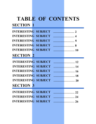 Table of Content Template | PosterMyWall