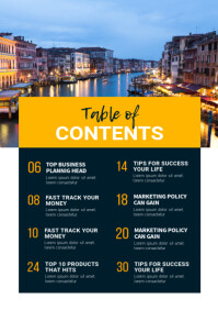 Magazine Content Page Design Template | PosterMyWall