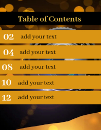 Table of Contents Template | PosterMyWall