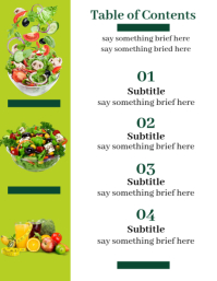 Table of Contents Template | PosterMyWall
