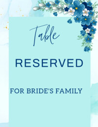 Reserved for brides family poster ad design Template | PosterMyWall