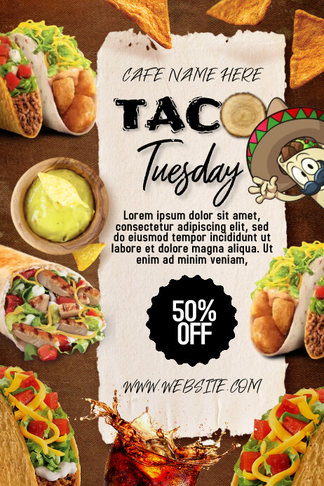 Plantilla de Taco Flyer | PosterMyWall