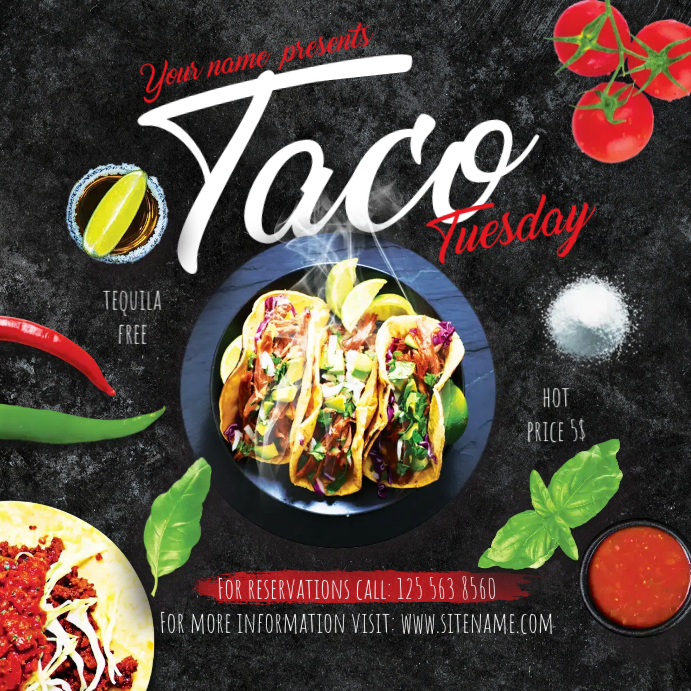 Taco Flyer Template | PosterMyWall