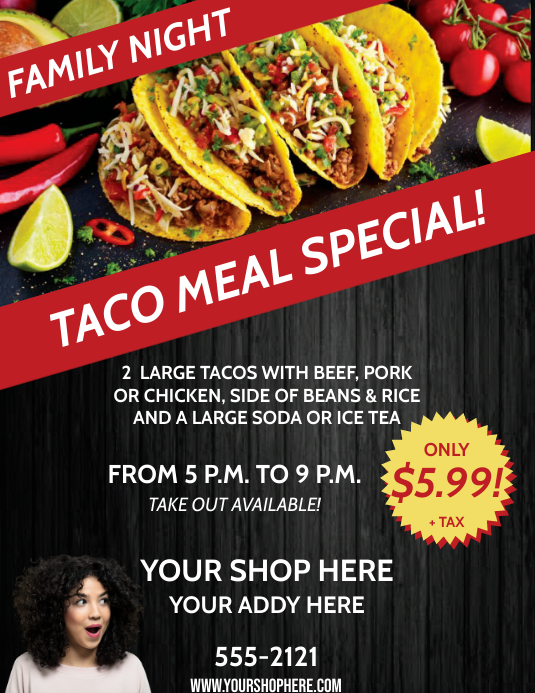 Taco Nacht Plakat 155+ Free Templates For 'Taco Night Flyer'