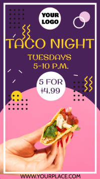 TACO NIGHT Template | PosterMyWall