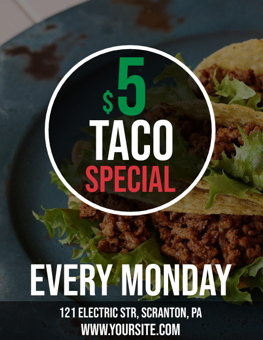 Copy of Taco special deal template ad flyer | PosterMyWall