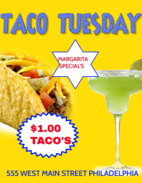 Restaurant Taco Tuesday ad Flyer Template | PosterMyWall