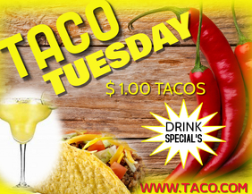 TACO TUESDAY BAR TACO TUESDAY Template | PosterMyWall