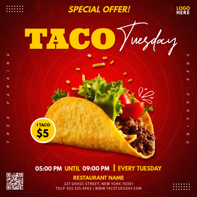 taco tuesday Template | PosterMyWall
