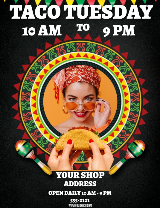 TACO TUESDAY Template | PosterMyWall