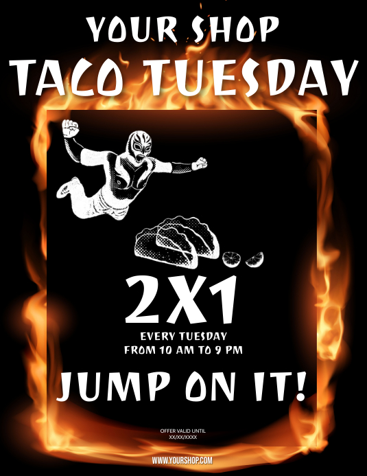TACO TUESDAY Template | PosterMyWall