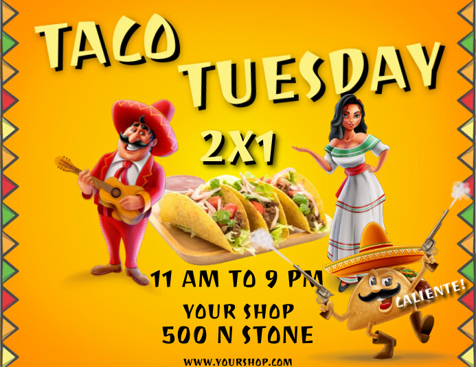 Plantilla de TACO TUESDAY | PosterMyWall