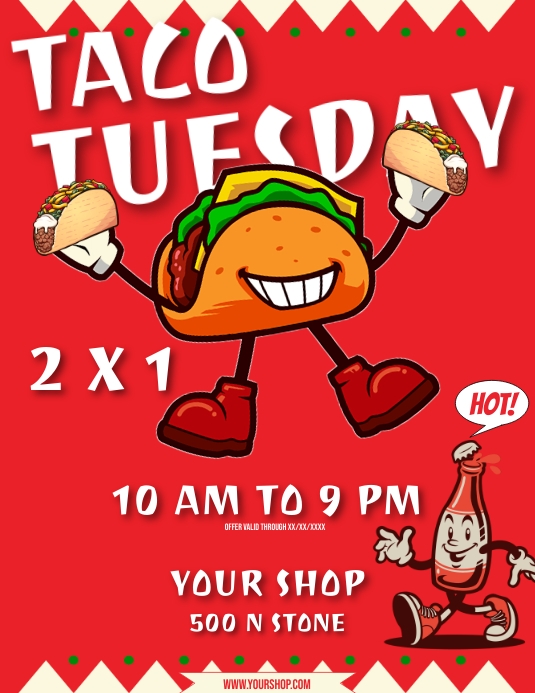 Plantilla de TACO TUESDAY | PosterMyWall