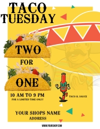 TACO TUESDAY Template | PosterMyWall