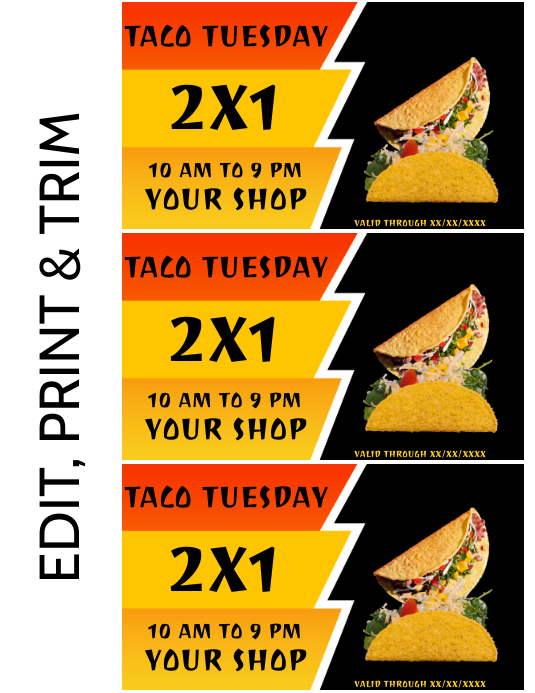 TACO TUESDAY Template | PosterMyWall