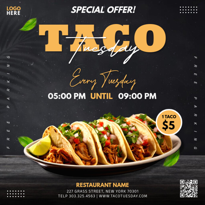 taco tuesday Template | PosterMyWall
