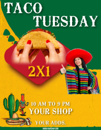 TACO TUESDAY Template | PosterMyWall